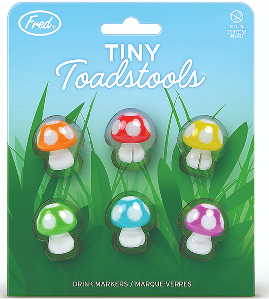Tiny Toadstools Drink Charms – Steel Petal Press